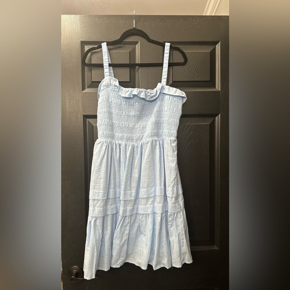BiBi | Dresses | Bibi Light Blue Open Back Dress | Poshmark